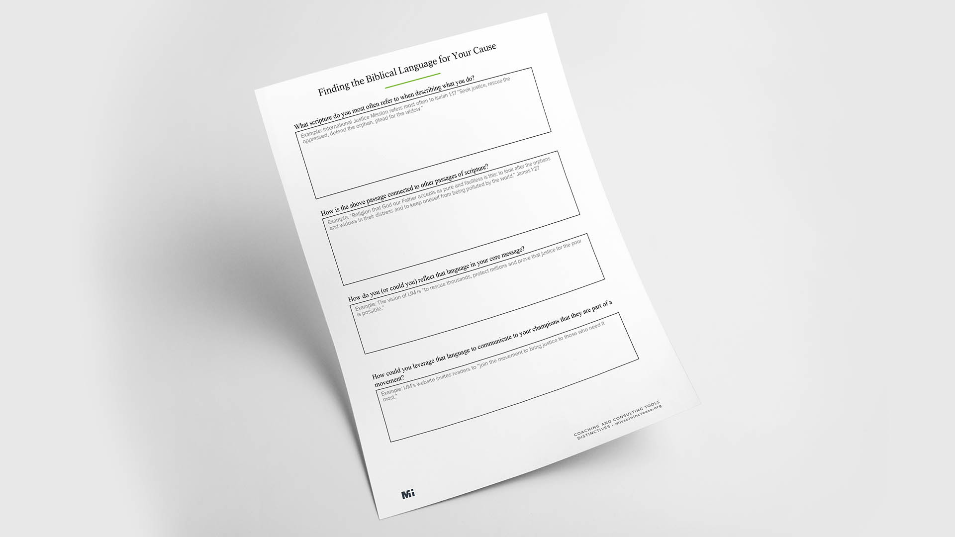 Finding Your Biblical Language for the Cause – Mission Increase – Learn