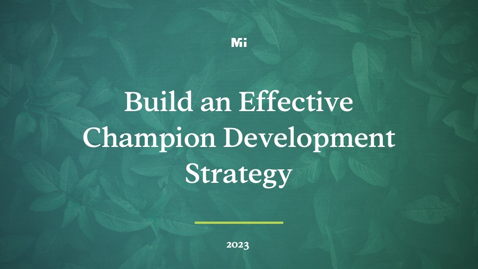 Developing Champions – Mission Increase – Learn