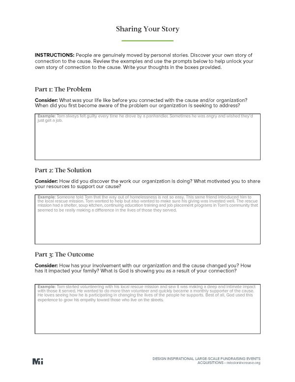 Sharing your story – Mission Increase – Learn