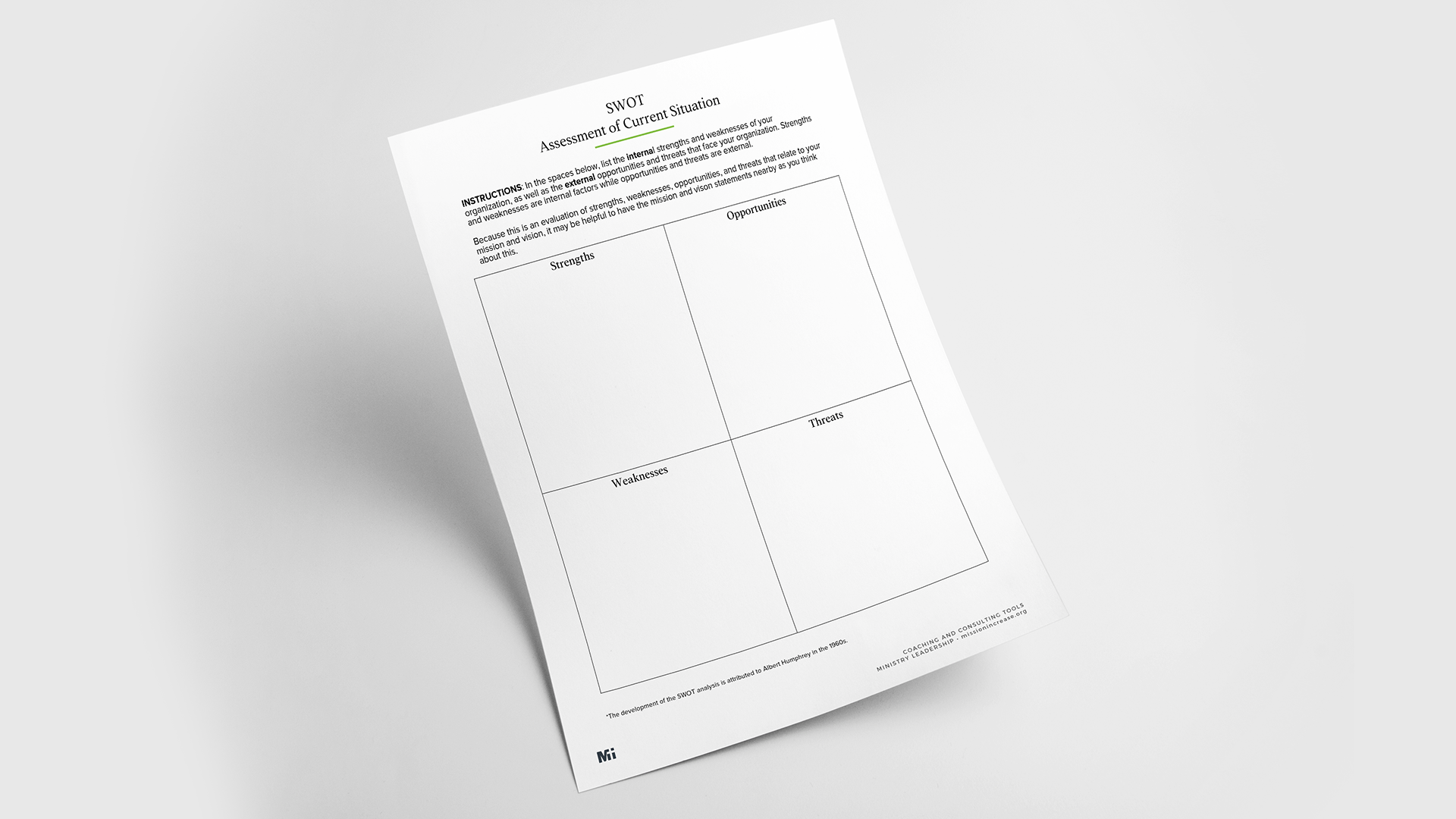 SWOT – Mission Increase – Learn