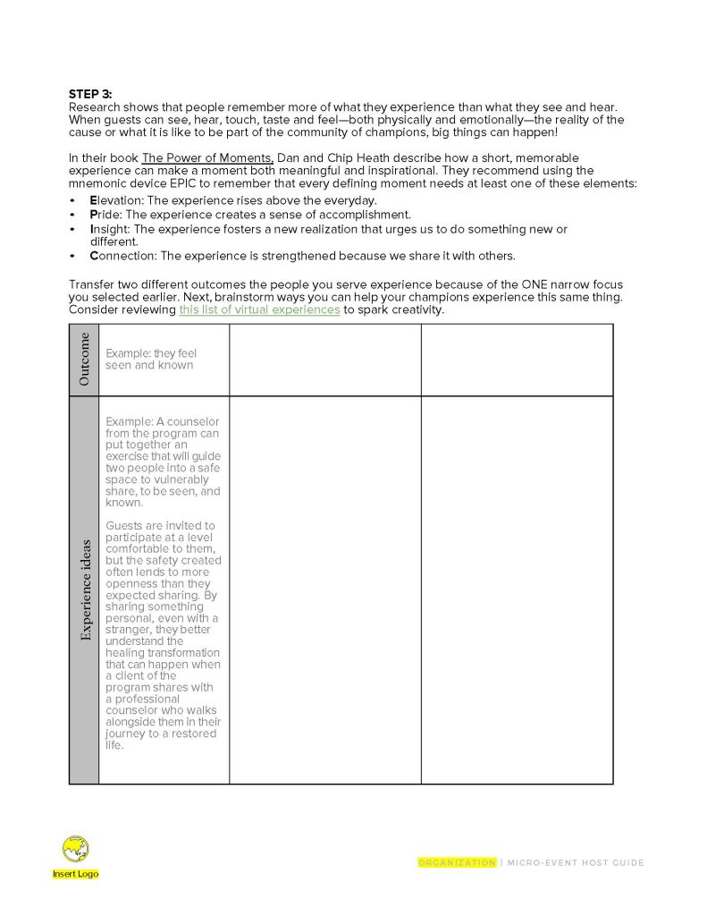 Coach the Host Guide Template – Mission Increase – Learn