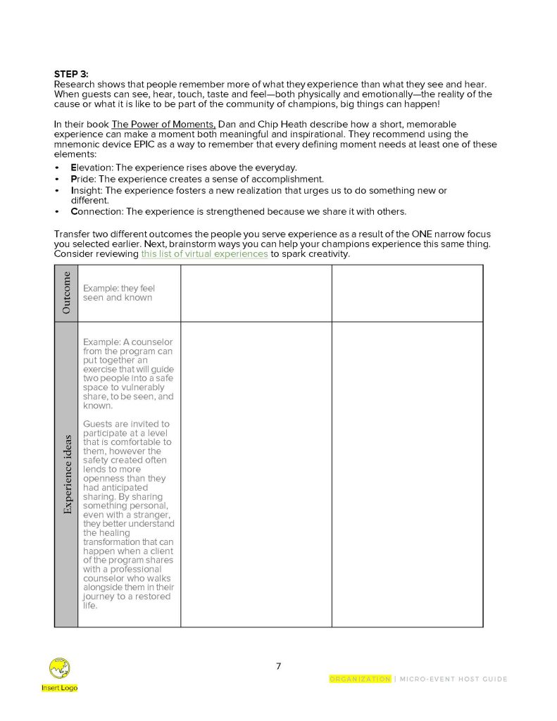 Coach the Host Guide Template – Mission Increase – Learn