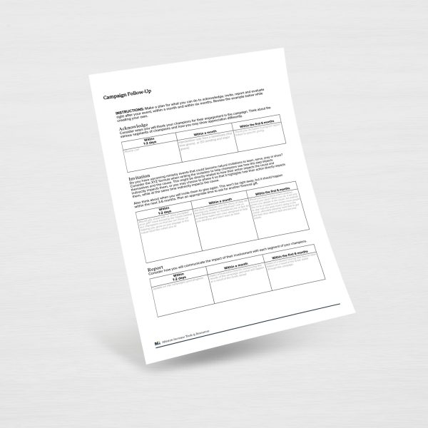 Fundraising Campaigns Follow-Up – Mission Increase – Learn