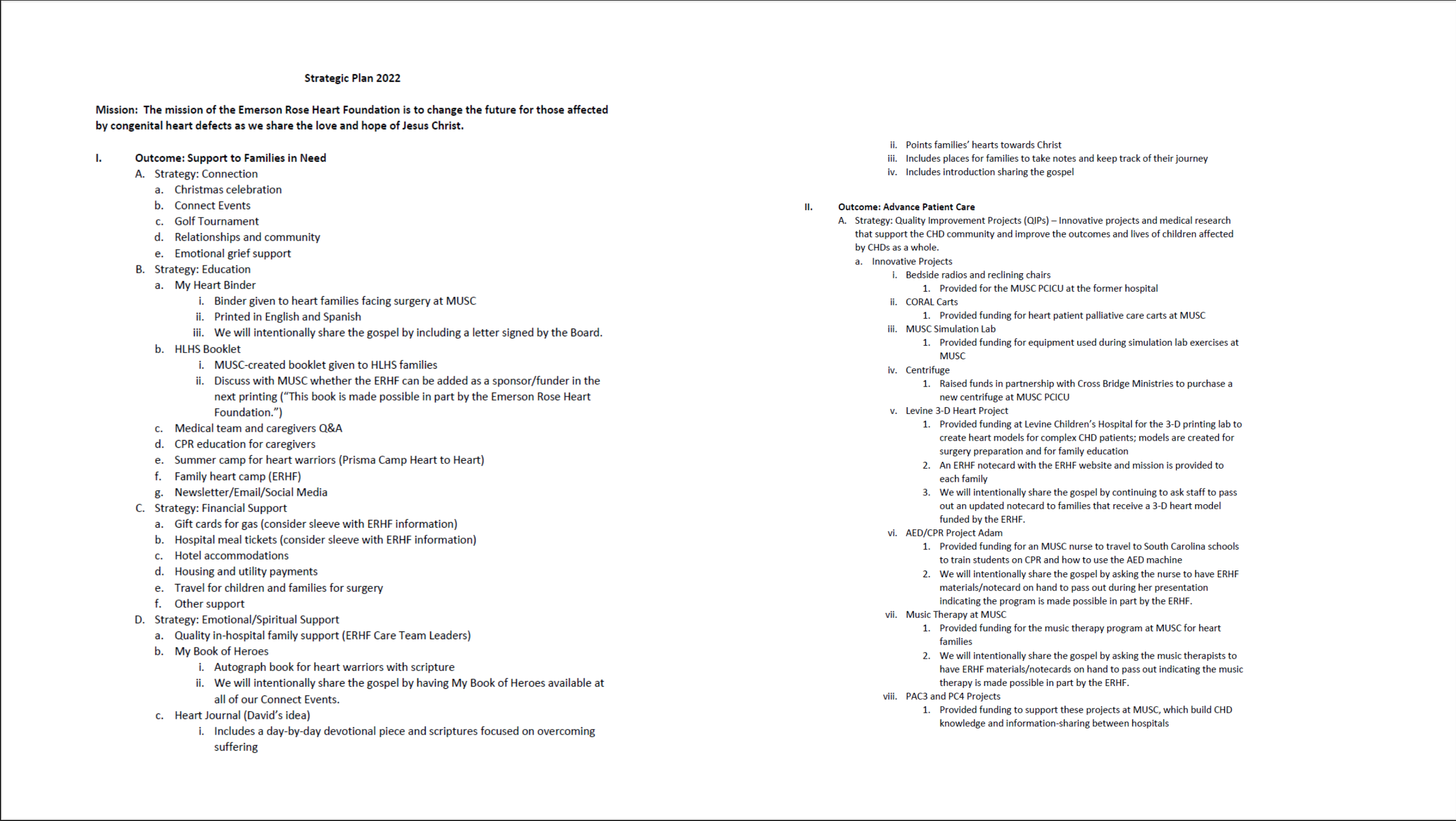 Strategic Planning Examples – Mission Increase – Learn