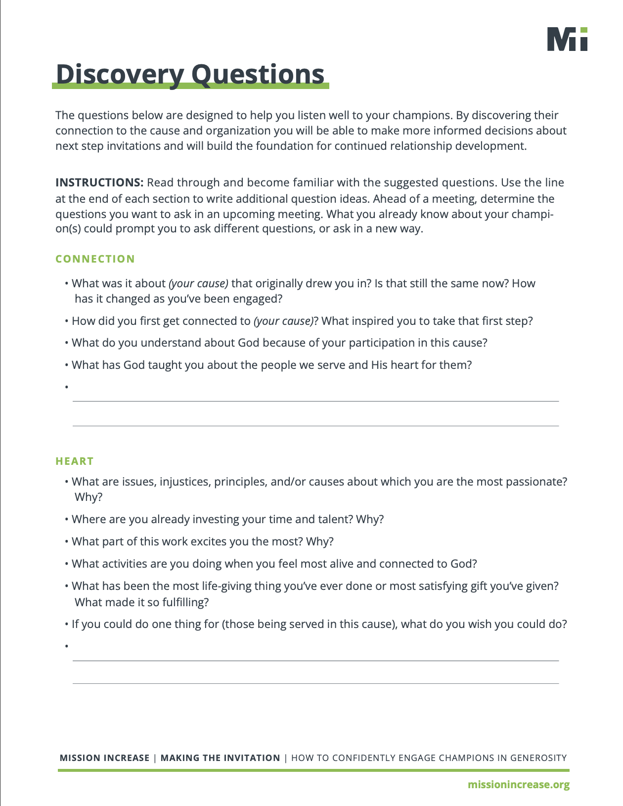 Making the Invitation – Mission Increase – Learn